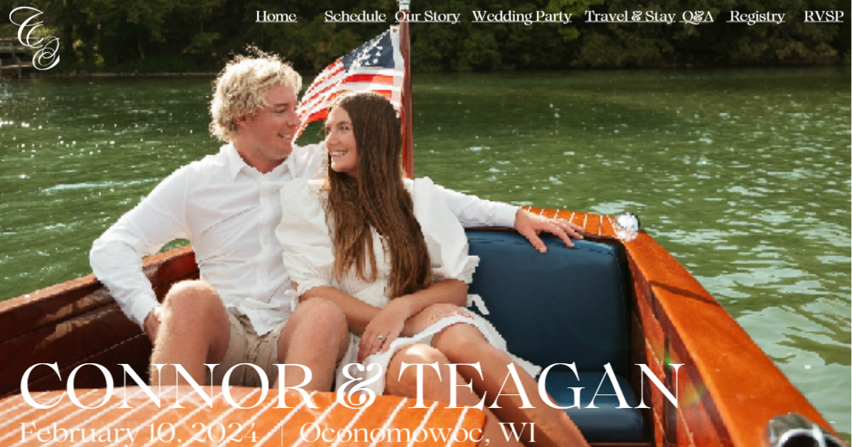 Connor Carlson & Teagan Hipp Wedding Website